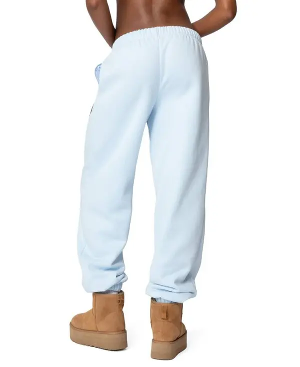 EDIKTED La Love Oversized Sweatpants - Light Blue