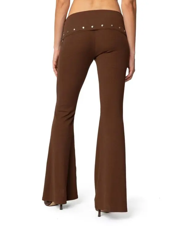 EDIKTED Aries Studded Fold Over Leggings