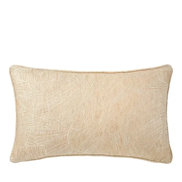 YVES DELORME Ombre Silk & Linen Blend Jacquard Decorative Pillow, 13 X 22 - Celeste