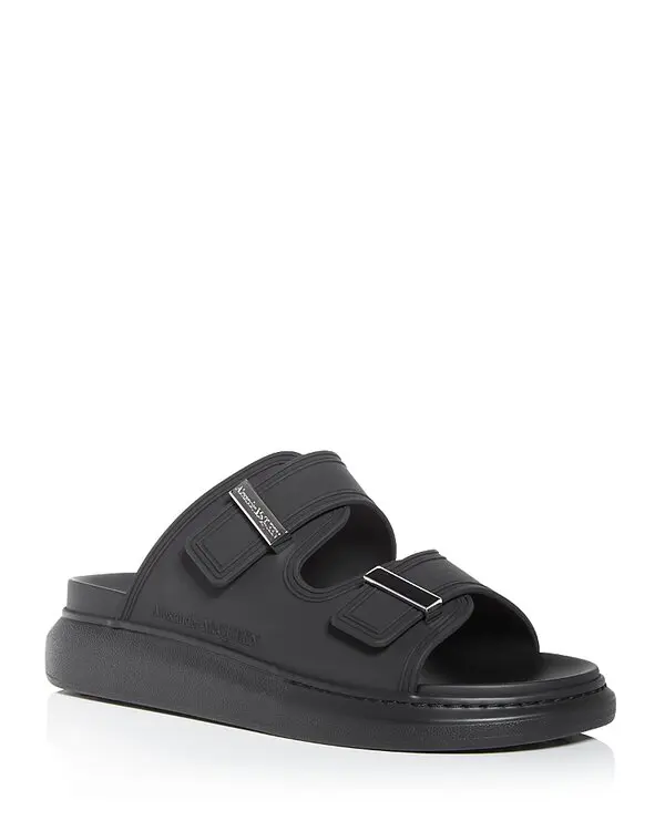 Alexander McQueen Rubber Slide Sandals - Black Multi