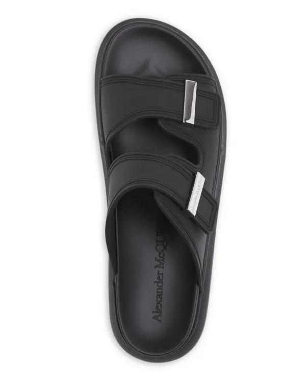 Alexander McQueen Rubber Slide Sandals - Black Multi