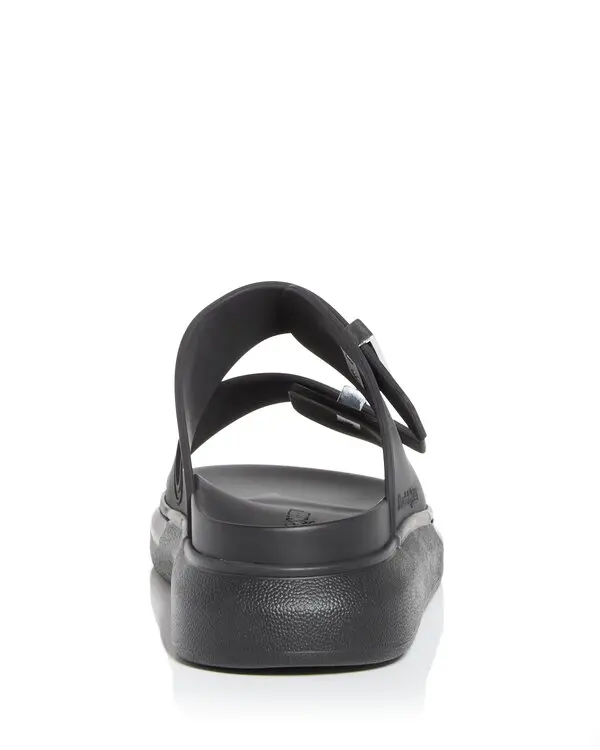 Alexander McQueen Rubber Slide Sandals - Black Multi
