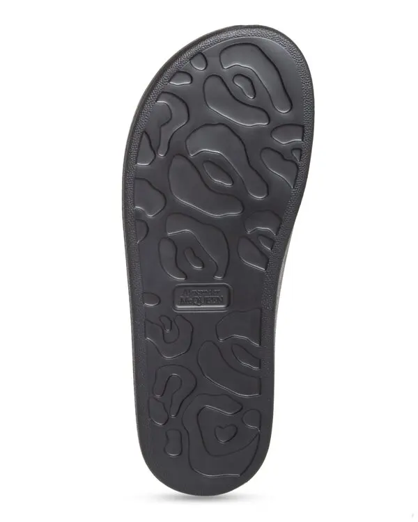 Alexander McQueen Rubber Slide Sandals - Black Multi