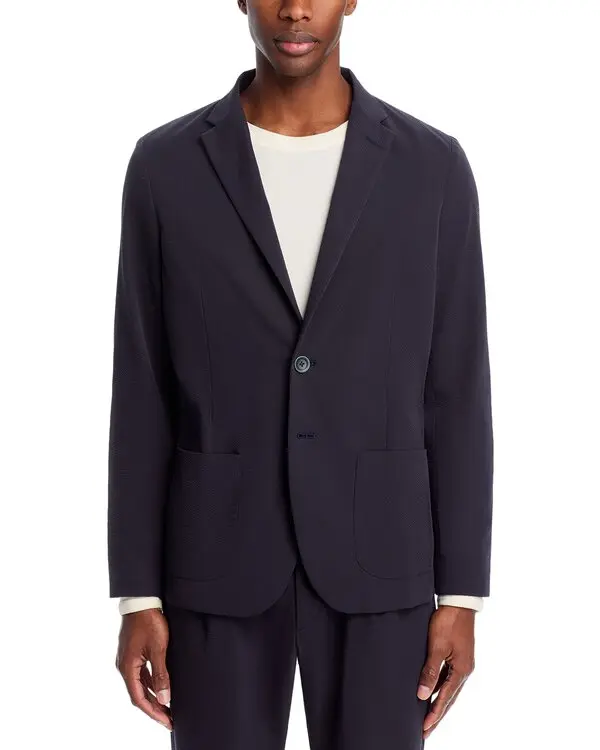 Herno Regular Fit Seersucker Blazer