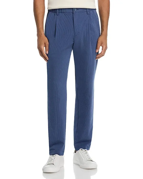 Herno Slim Fit Seersucker Trousers - Sky Blue