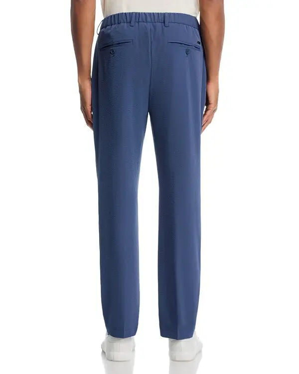 Herno Slim Fit Seersucker Pants - Sky Blue