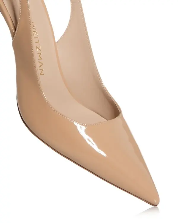 STUART WEITZMAN Power Slingback Pumps - Adobe Patent