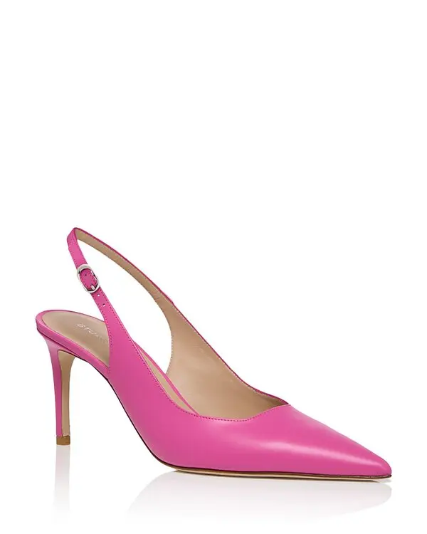STUART WEITZMAN Power Slingback Pumps - Sunset Pink