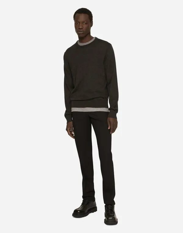 Dolce & Gabbana Cashmere Crewneck Sweater - Grey