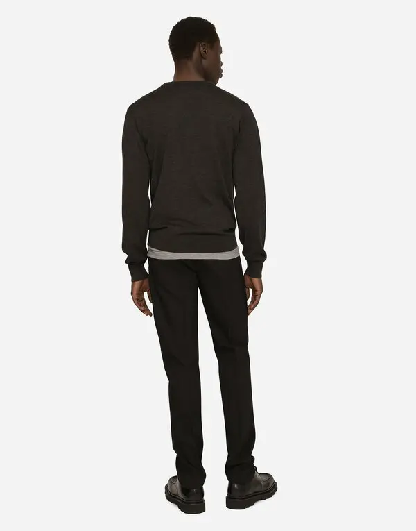 Dolce & Gabbana Cashmere Crewneck Sweater - Grey