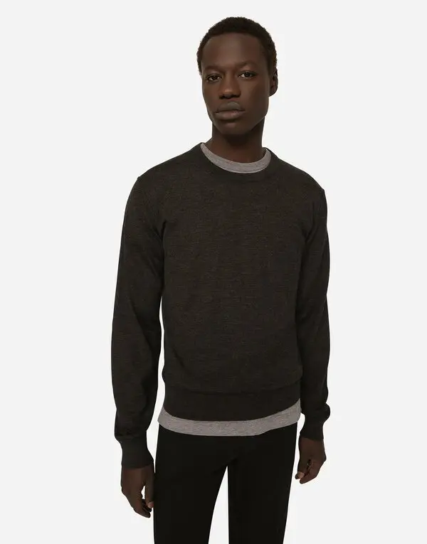 Dolce & Gabbana Cashmere Crewneck Sweater - Grey