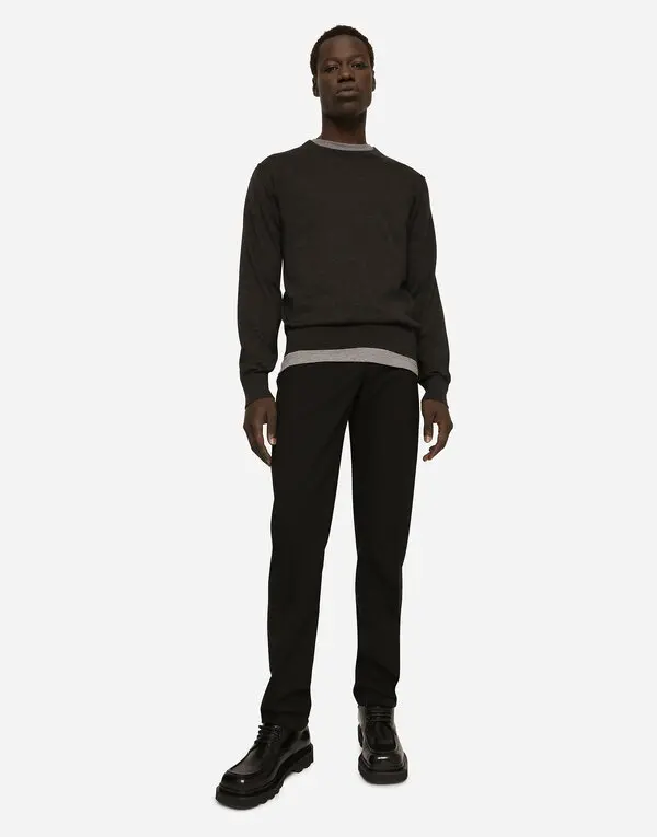 Dolce & Gabbana Cashmere Crewneck Sweater - Grey