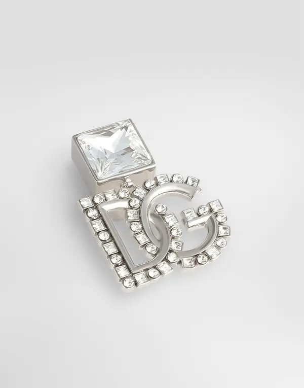 Dolce & Gabbana Rhinestone Dg Logo Earrings