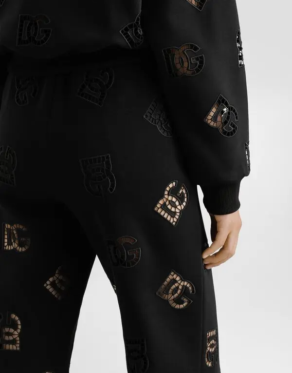Dolce & Gabbana Jersey Jogging Pants With Cut-out Dg Logo
