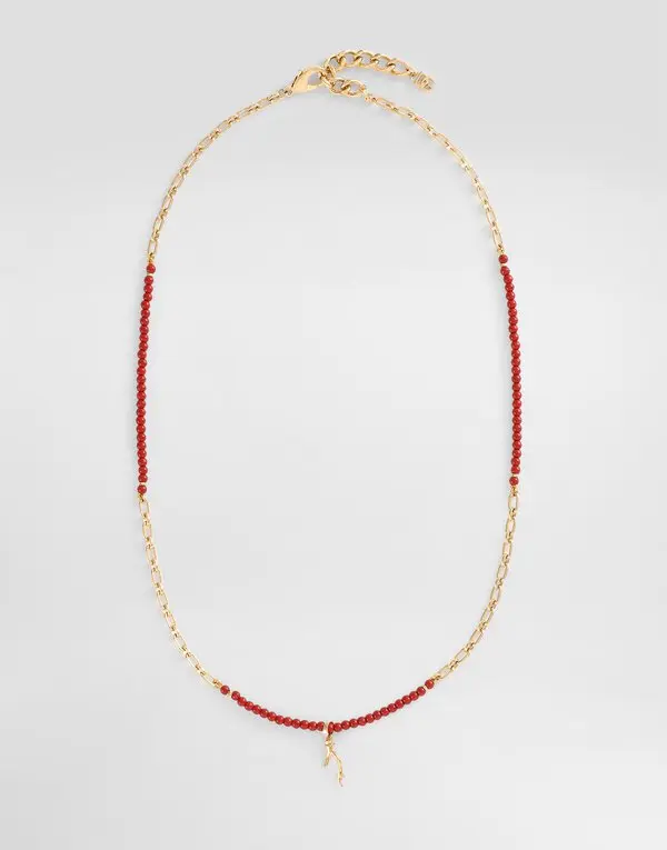 Dolce & Gabbana Necklace With Gemstones And Charms - Gold