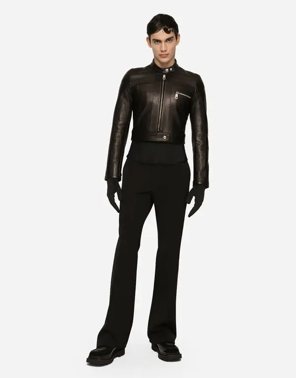 Dolce & Gabbana Nappa Leather Biker Jacket