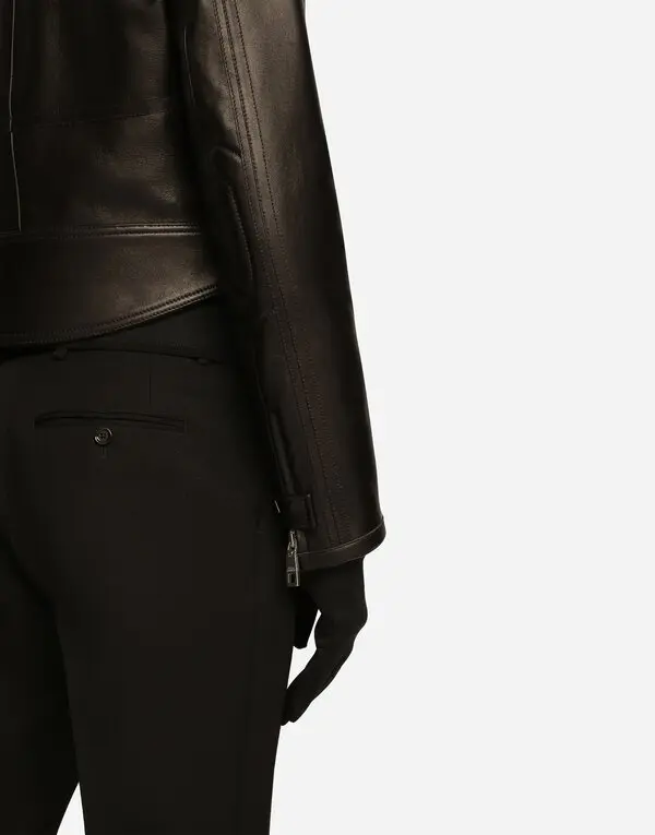 Dolce & Gabbana Nappa Leather Biker Jacket