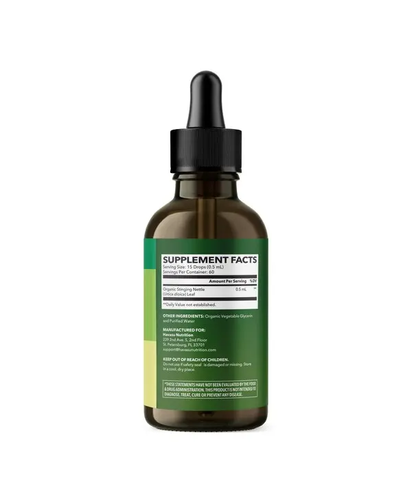 HAVASU NUTRITION Organic Stinging Nettle Liquid Drops