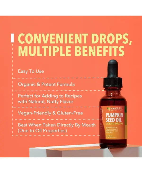 HAVASU NUTRITION Organic Pumpkin Seed Oil Liquid Drops