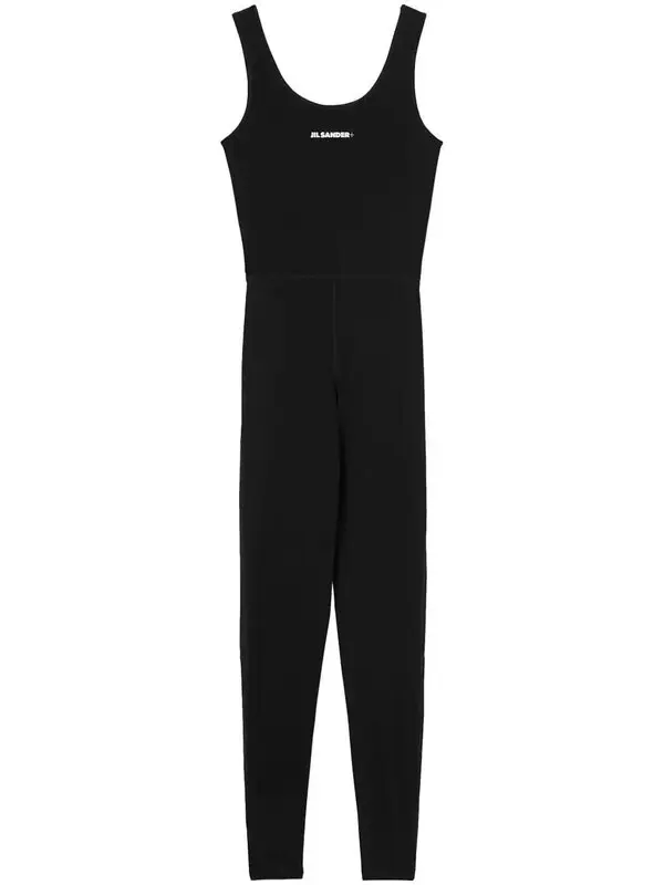 JIL SANDER Logo-print Jumpsuit - Black