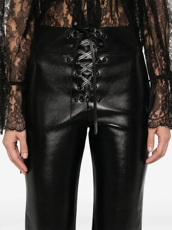 Chloé Leather Cropped Trousers
