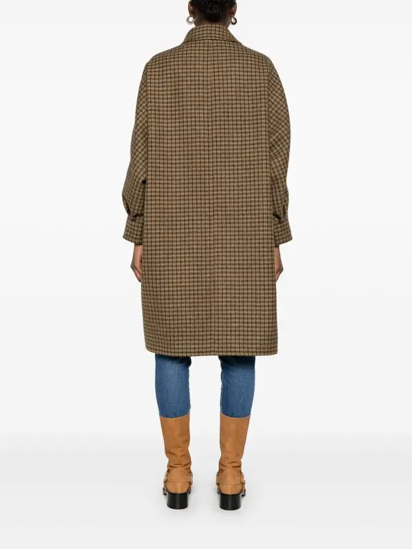 Chloé Checked Wool Coat