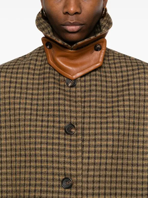 Chloé Checked Wool Coat