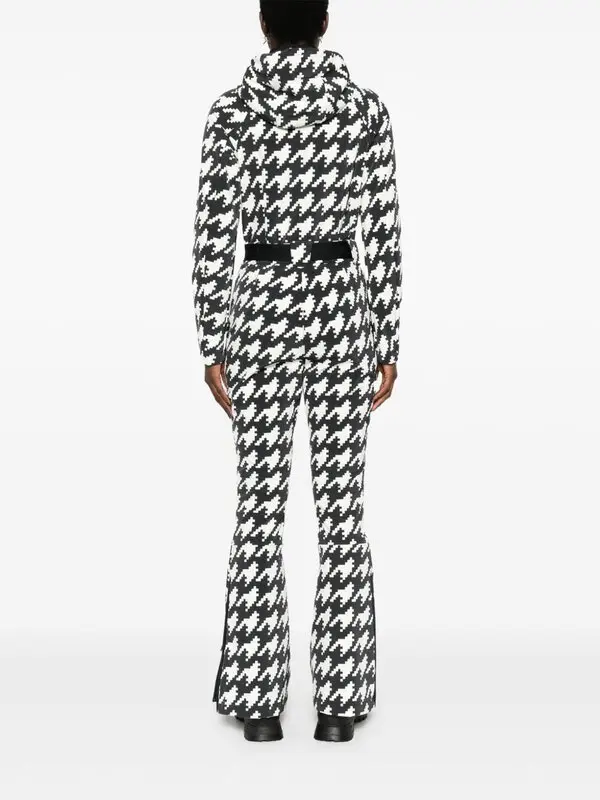 Perfect Moment Houndstooth Hooded Ski Suit