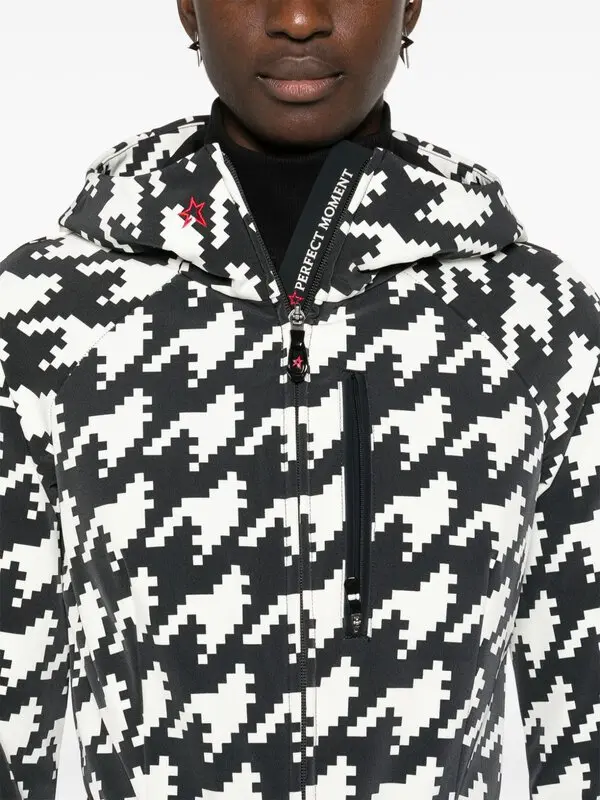 Perfect Moment Houndstooth Hooded Ski Suit