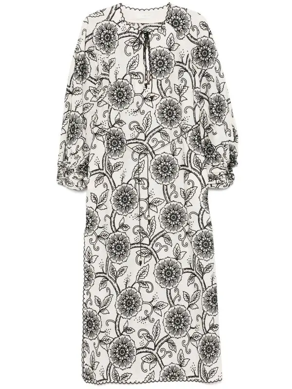 knee length dresses for ladies Zimmermann Tallow Halter Midi Dress, Black Multi Floral, Size 2, 100% Linen