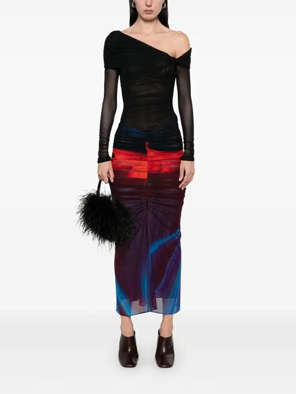 MUGLER Ruched Bodysuit