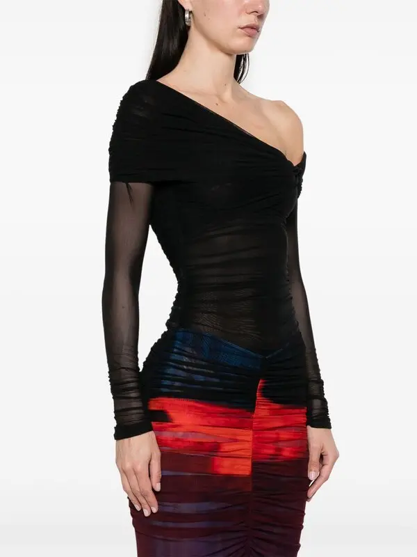 MUGLER Ruched Bodysuit