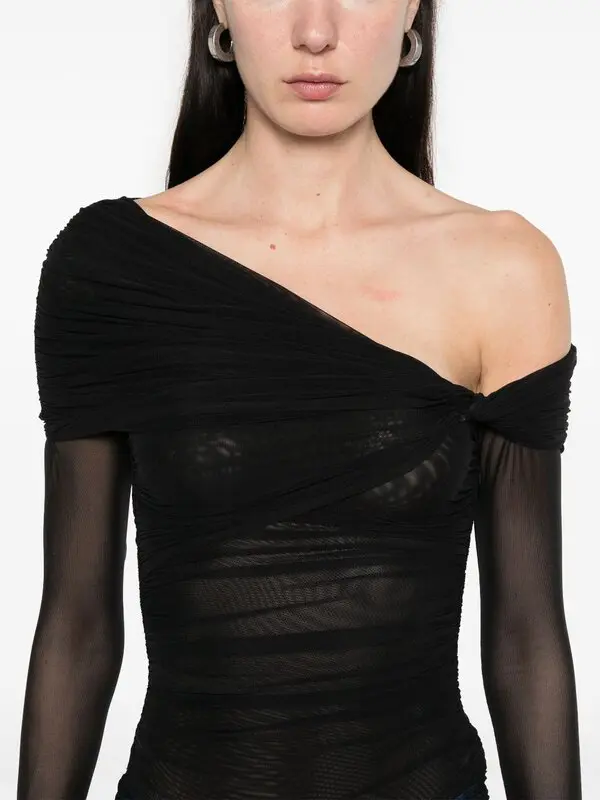 MUGLER Ruched Bodysuit