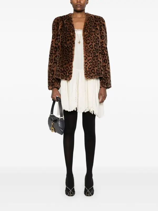 Chloé Boxy Faux Fur Jacket