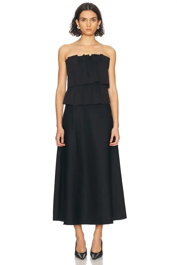 HOUSE OF DAGMAR Sculpted Tube Dress - Black