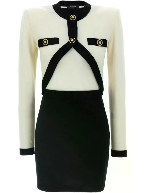 Balmain Catena Mini Dress - Black