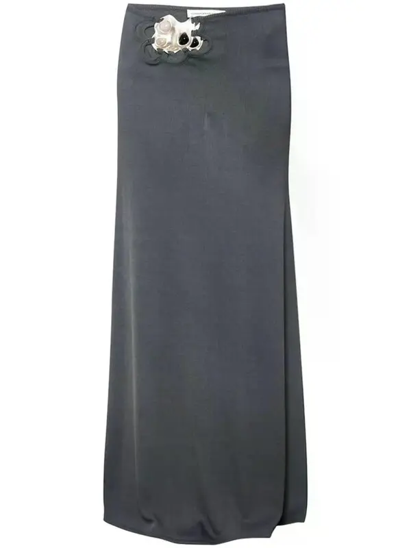 Christopher Esber Trio Stone Maxi Skirt - Grey