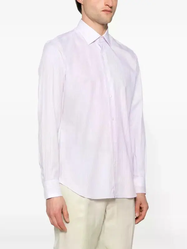 MAZZARELLI Striped Shirt - Pink