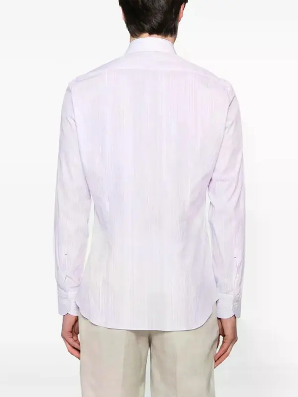 MAZZARELLI Striped Shirt - Pink