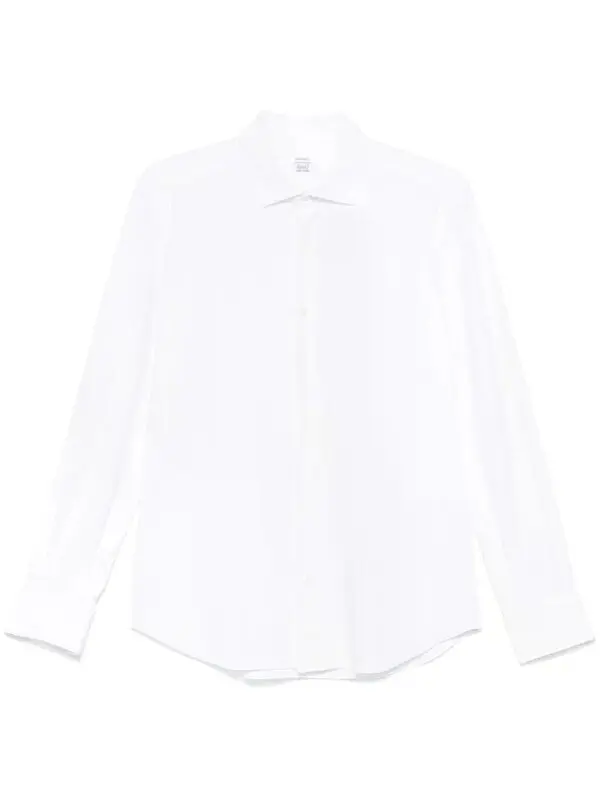 MAZZARELLI Piqué-weave Shirt - White