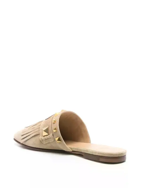 Valentino Garavani Vlogo Leather Slippers