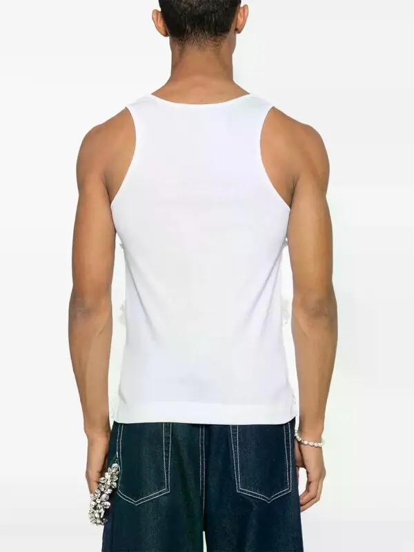 Simone Rocha Ruffle Frill Tank Top