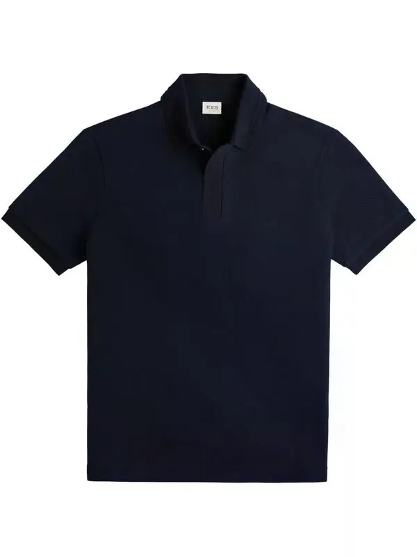 TOD'S Cotton Polo Shirt - Blue