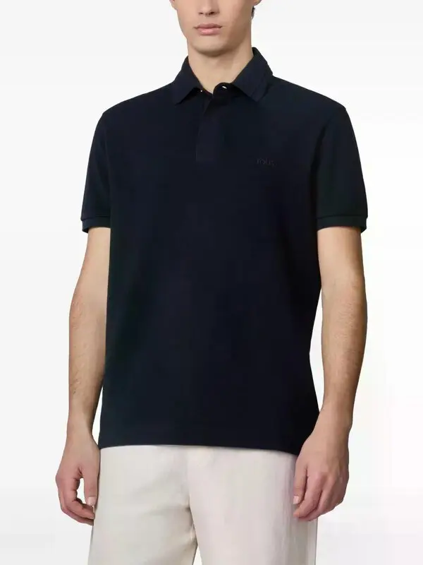 TOD'S Cotton Polo Shirt - Blue