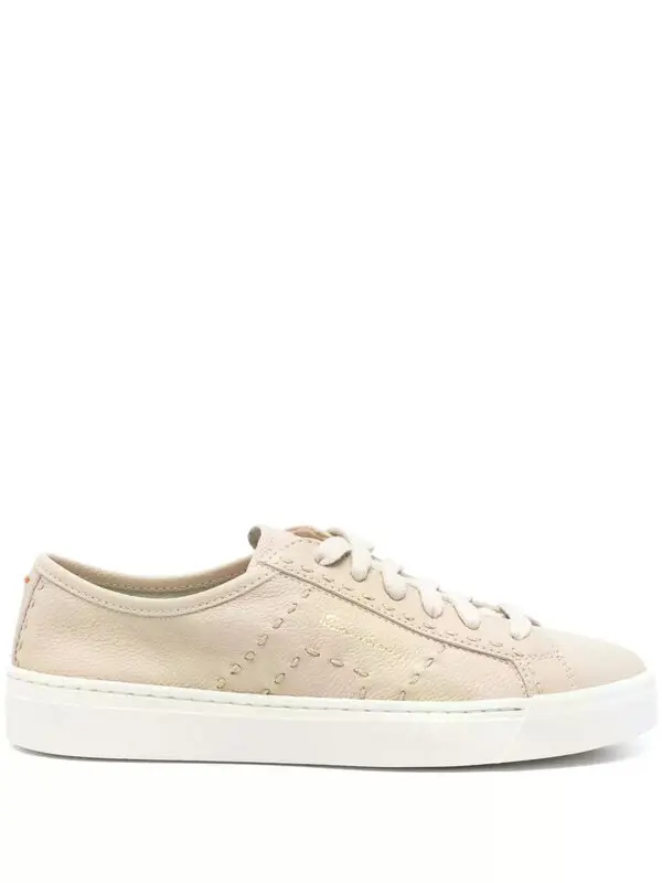 Santoni Leather Sneakers
