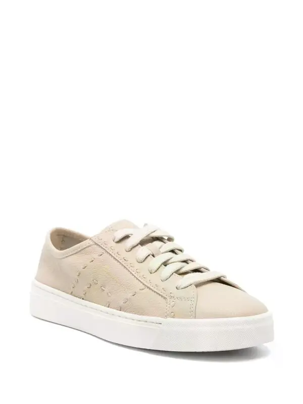 Santoni Leather Sneakers