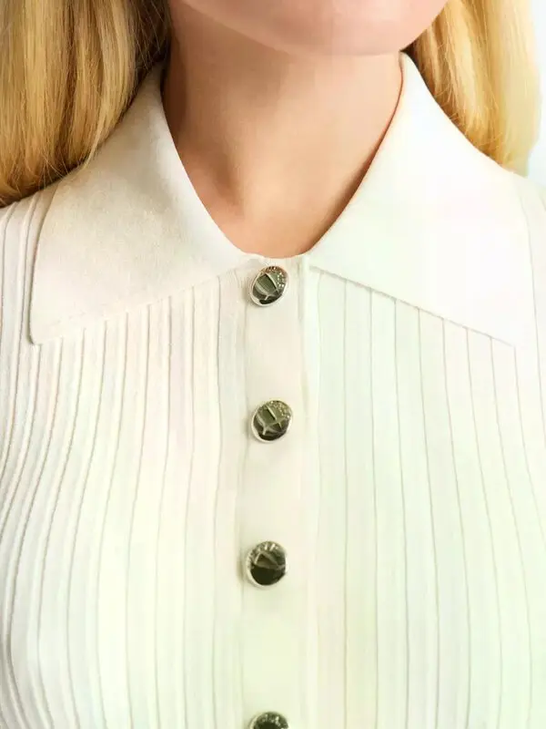 Fusalp Knitted Polo Top - White