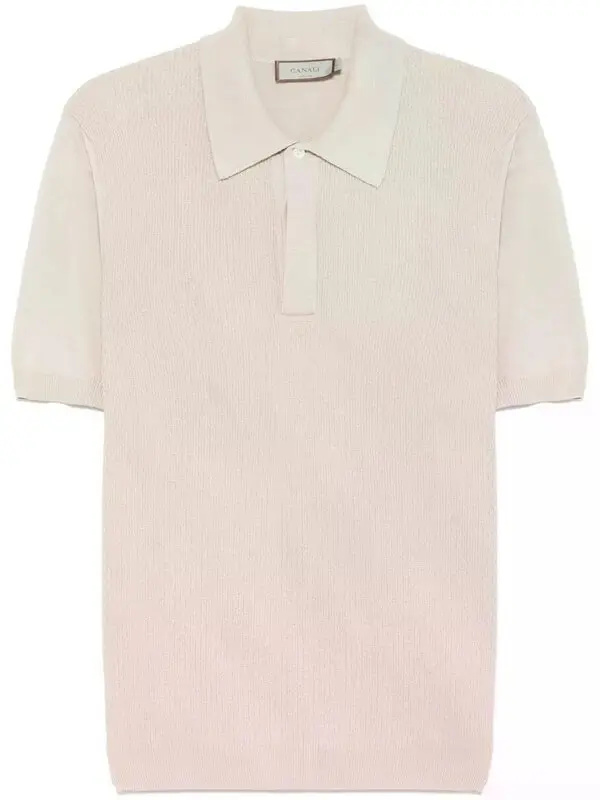 Canali Knitted Polo Shirt