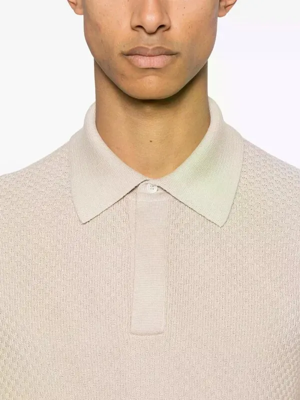 Canali Knitted Polo Shirt