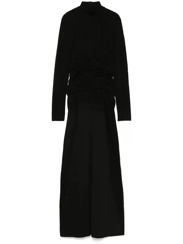Bite Studios High-neck Ruched Gown